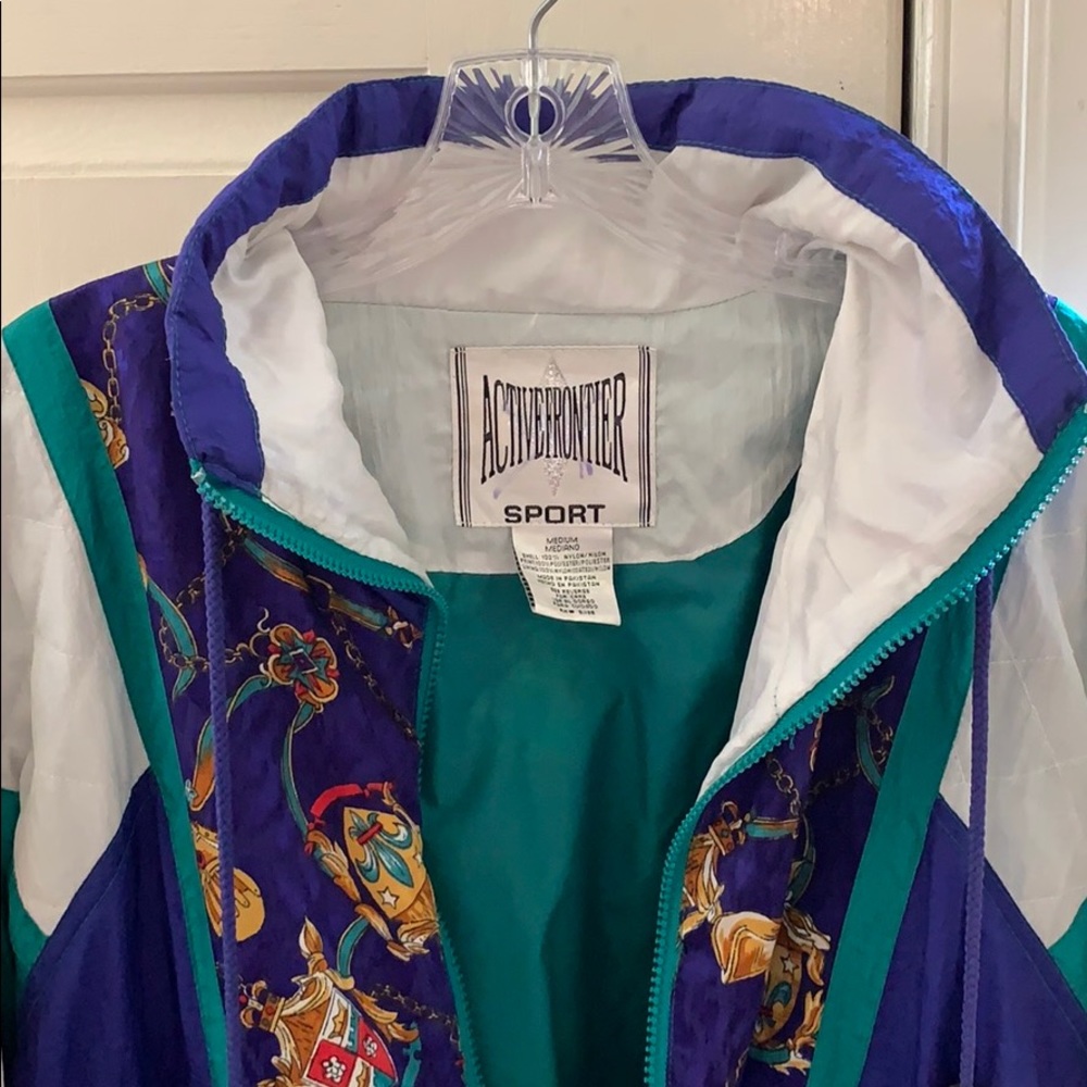 80s Vintage Colorblock Windbreaker - Gem